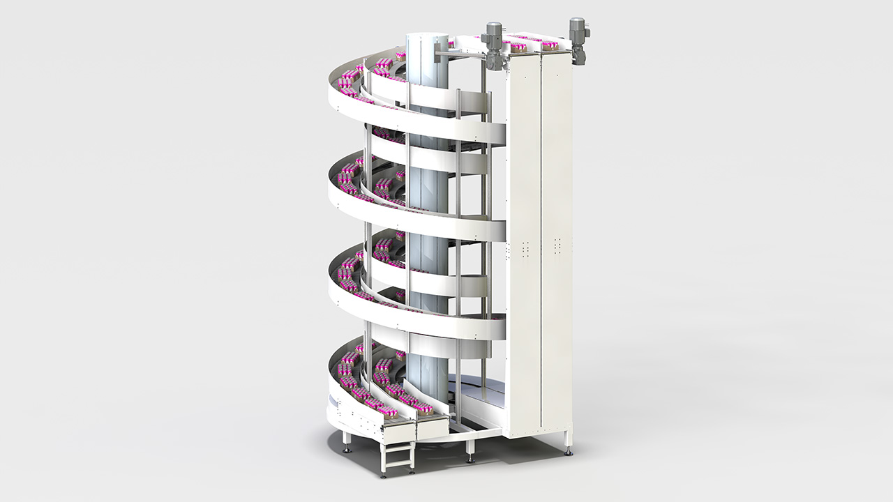 Dual Lane Spiral Conveyor - Royal Apollo Group